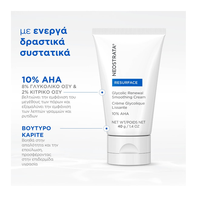 NEOSTRATA Resurface Ενυδατική Κρέμα με Γλυκολικό Οξύ | Hondos Center