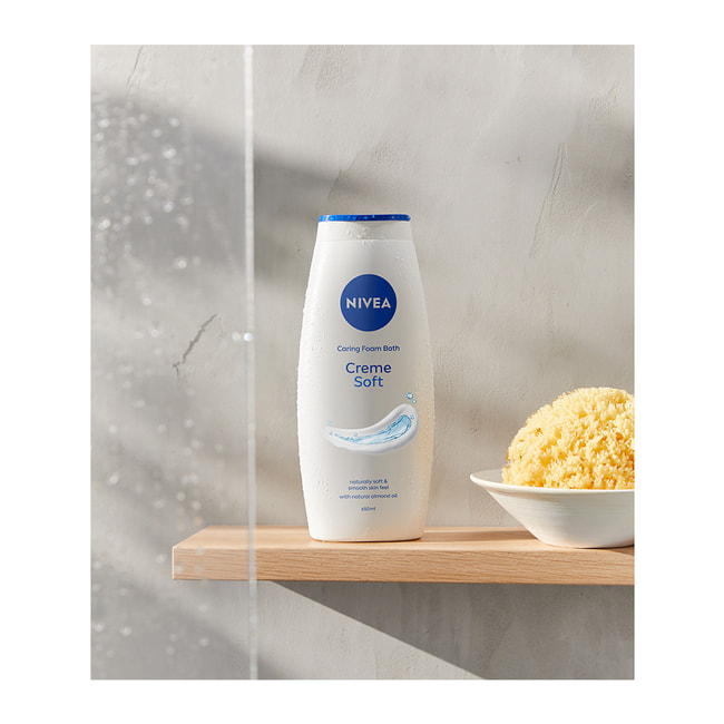 NIVEA Caring Foam Bath Creme Soft | Hondos Center