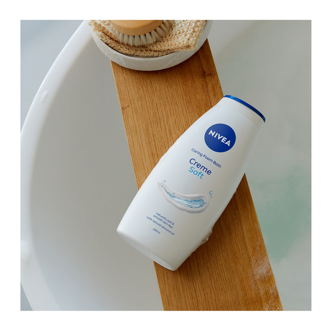 NIVEA Caring Foam Bath Creme Soft | Hondos Center